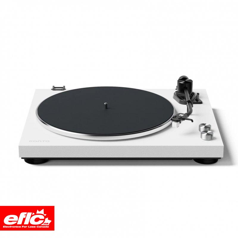 Kanto OBI3 Belt-Drive Turntable with Bluetooth & Phono Preamp WHITE ...