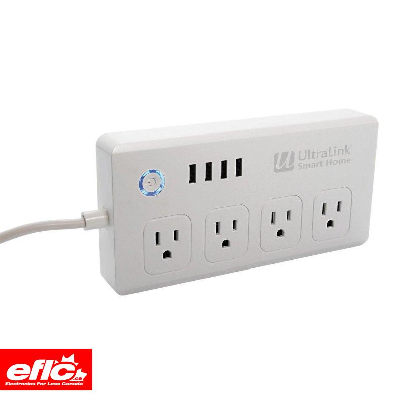 Ultralink Smart AV WiFi Surge Protector Power Bar WHITE Canada : EFLC ...