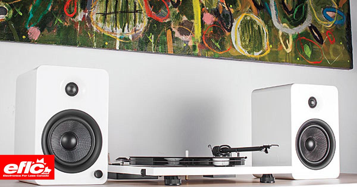 Kanto YU6MW 100W (RMS Power) Powered Speakers with Bluetooth and Phono ...